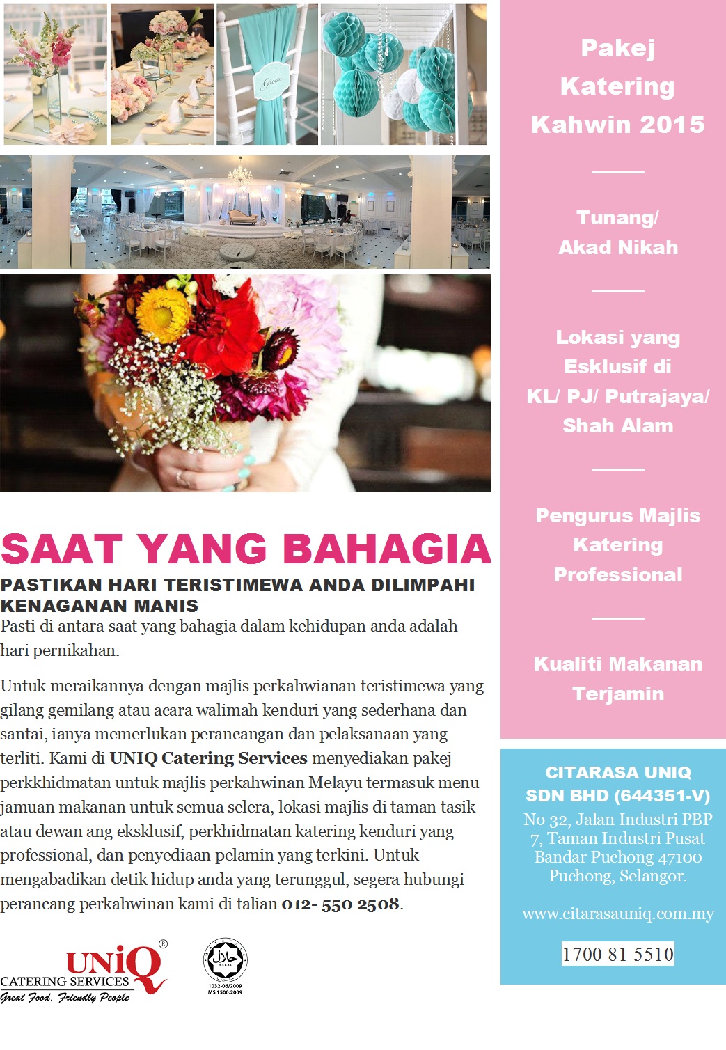 Flyer-Kahwin - Uniq Full Moon & Gift Shop